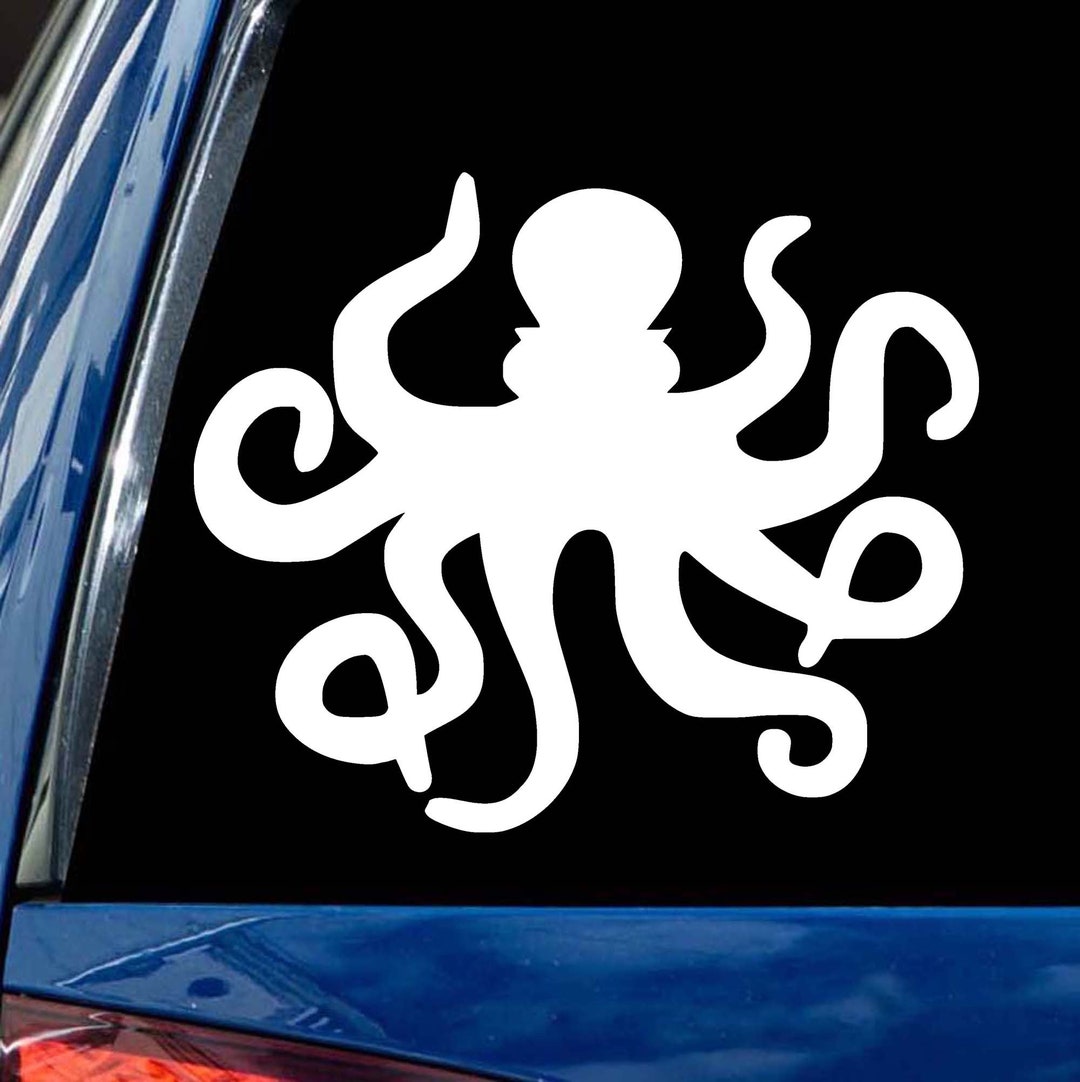 Octopus Decal Vinyl Beach Theme Sticker Window Car Tumbler - Etsy