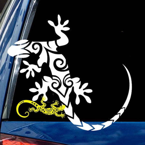 Gecko Decal - Etsy