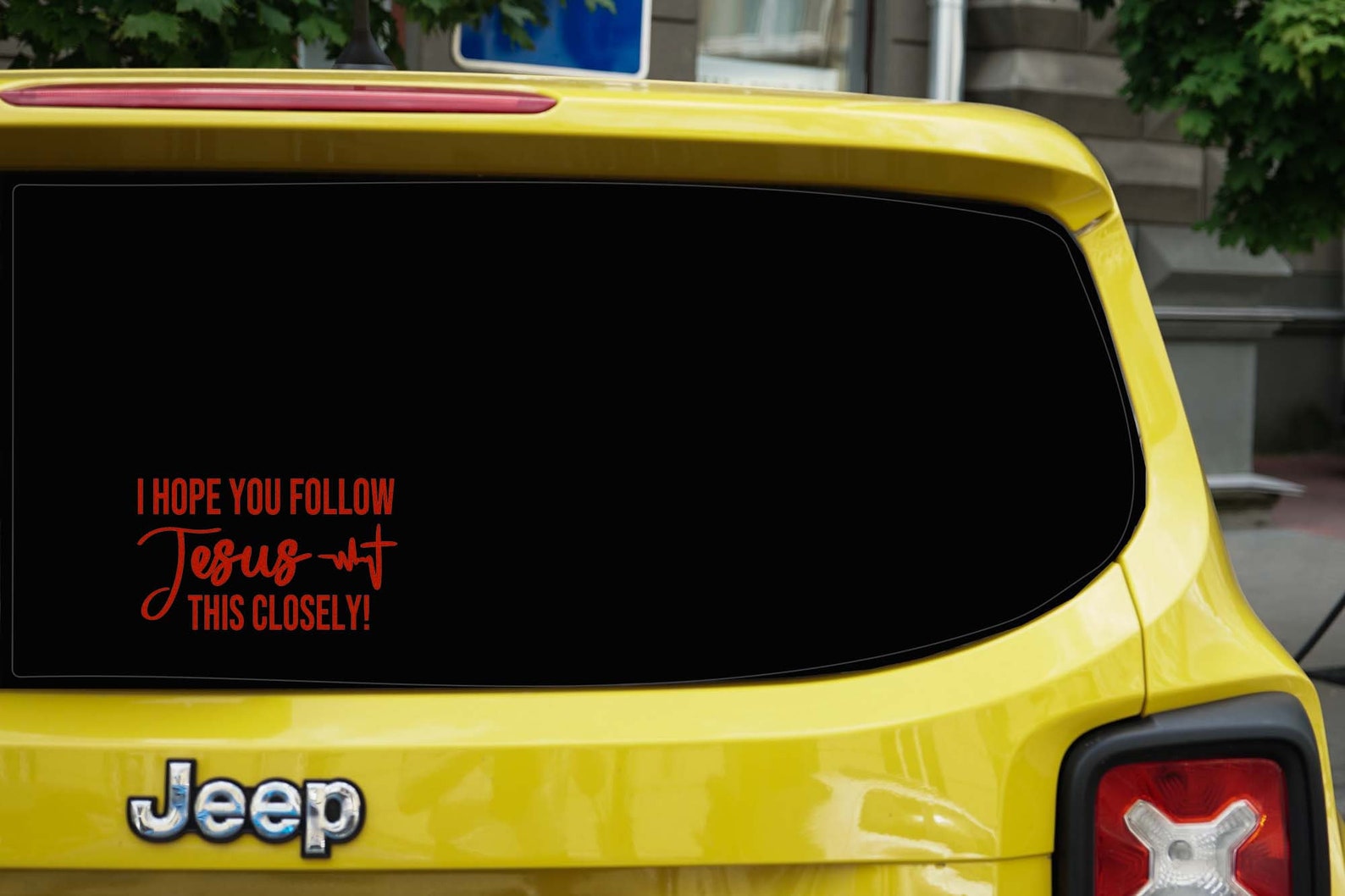 I Hope You Follow Jesus This Closely Decal Car Window - Etsy