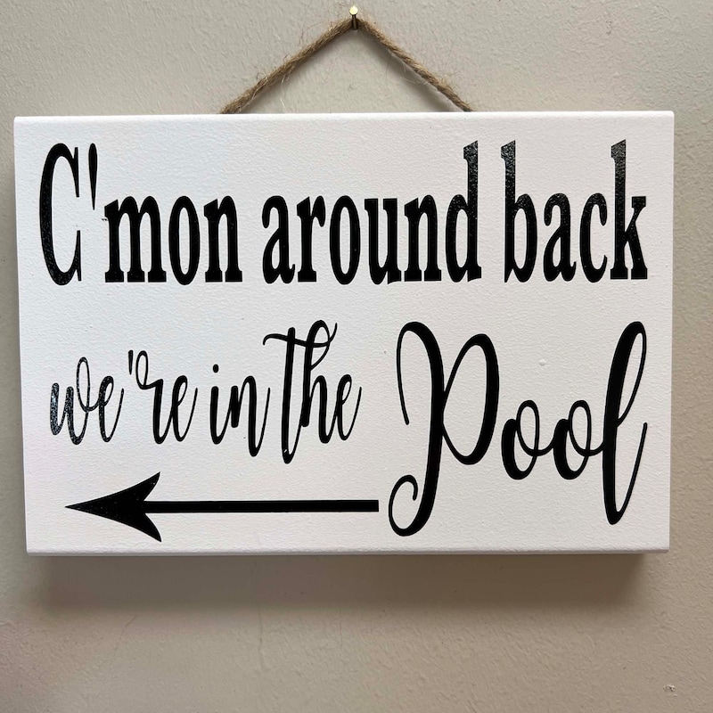 Signs for Around the Pool - Etsy