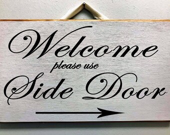 Use Back Door Sign - Etsy