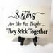 Sisters Like FAT THIGHS Sign They Stick Together Christmas - Etsy