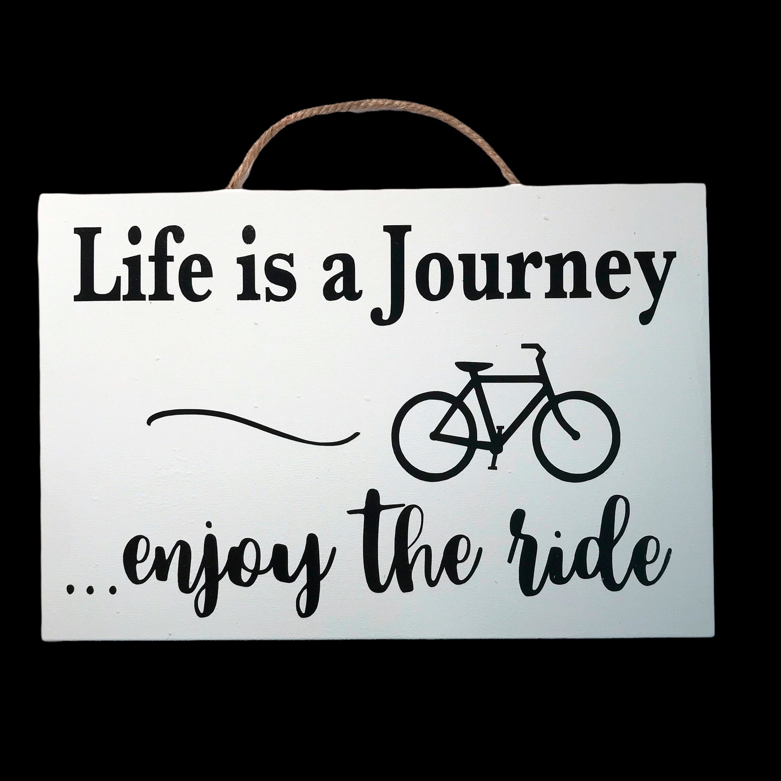 Life is a Journey Enjoy the Ride Sign Inspirational Quote Wood Plaque ...