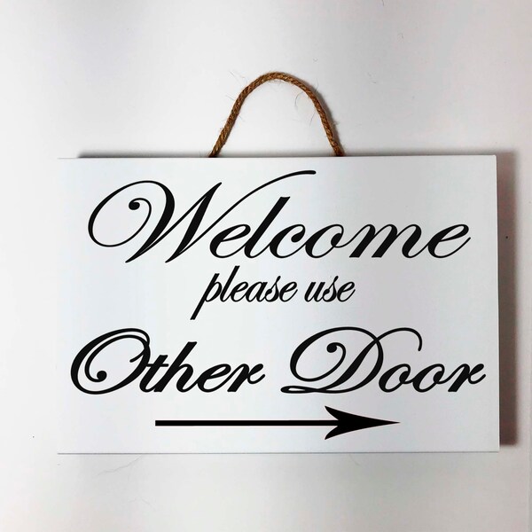 Use Next Door Signs - Etsy
