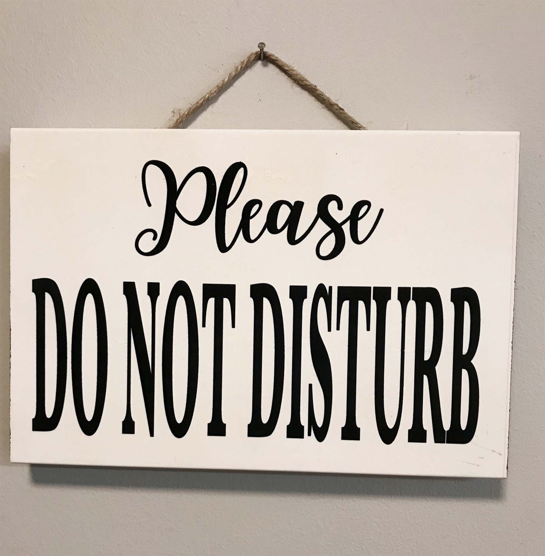 Please Do Not Disturb Sign Door Hanger Conference Meeting Busy - Etsy