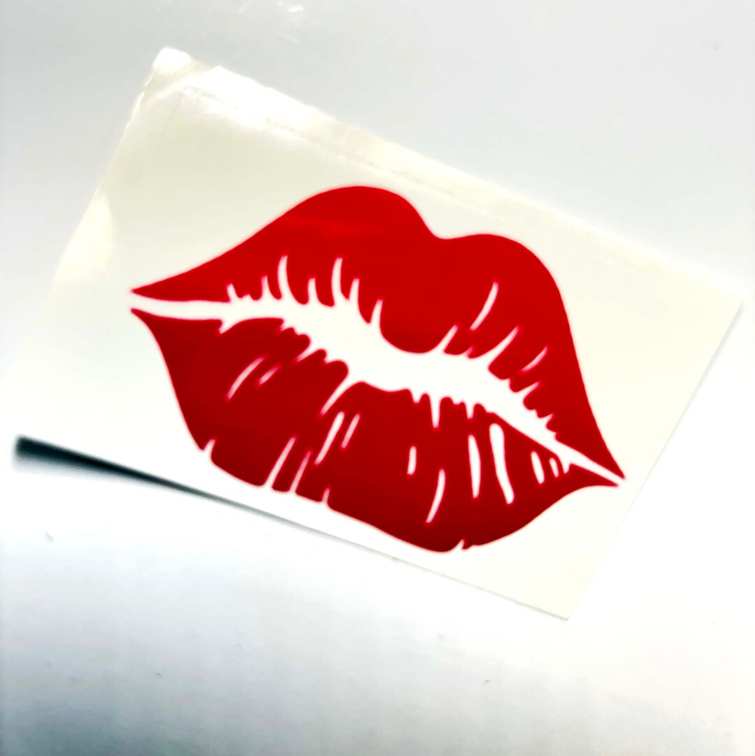 Lips Decal Vinyl Sticker Cup Car Window All Colors Valentine's Day ...