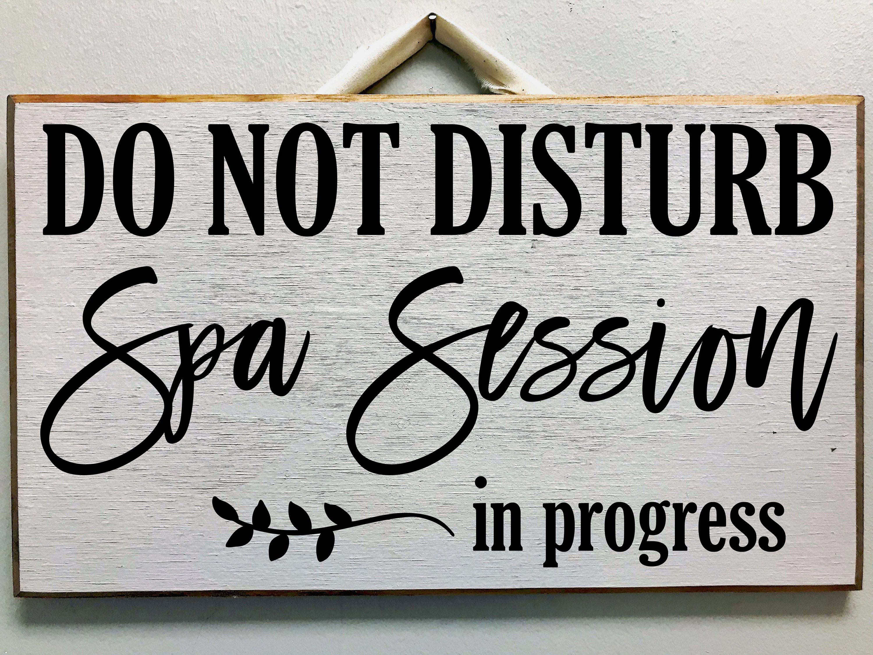 Do Not Disturb SPA SESSION sign spa massage therapy door | Etsy