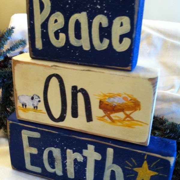Peace on Earth Sign - Etsy