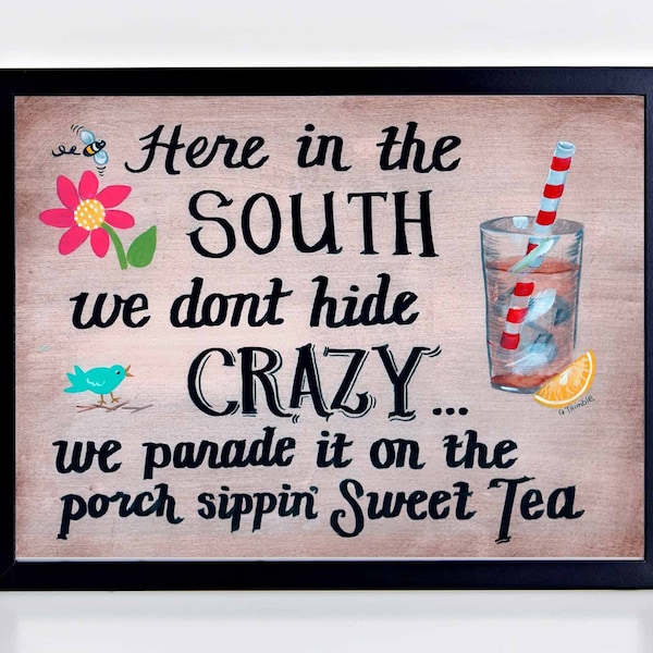 Horizontal Sweet Tea Sign - Etsy