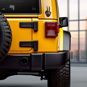 Skeleton Hand Peace Decal Vinyl Sticker Car Bumper Mirror Window ...