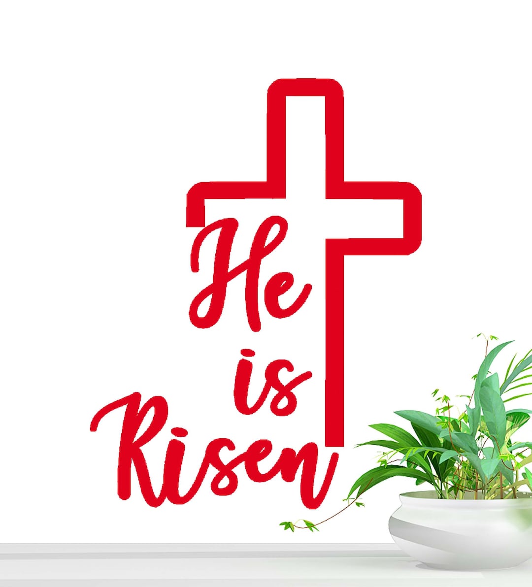He is Risen Decal Car Window Sticker Religious Wall Decor All Sizes ...