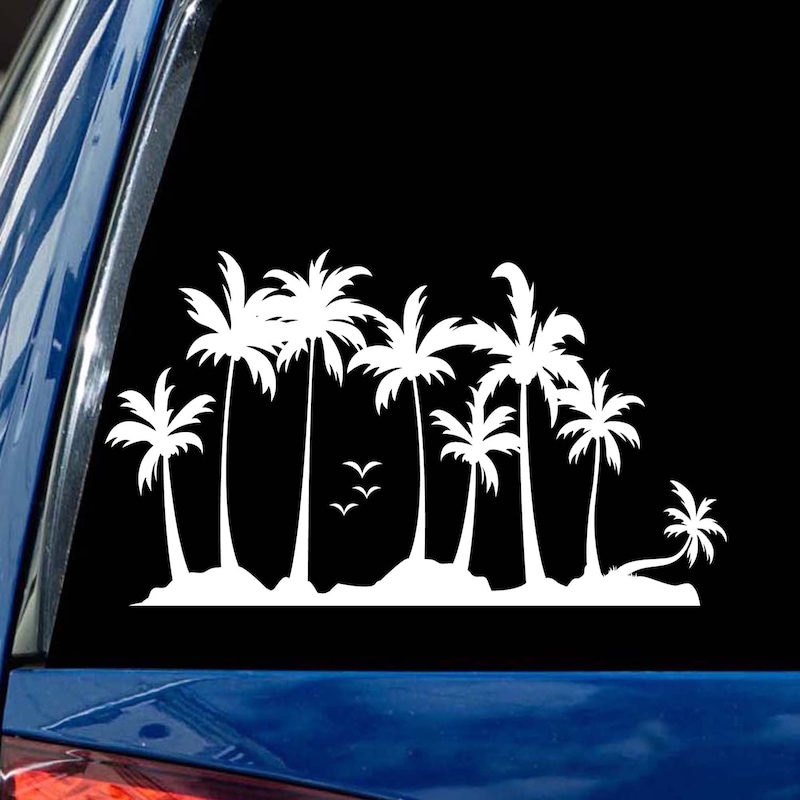 Palm Tree Decal - Etsy