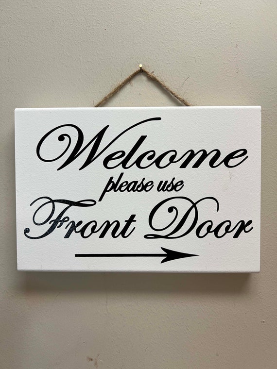 Please Use Side Entry Deliver All Packages To Back Door Sign & Stake