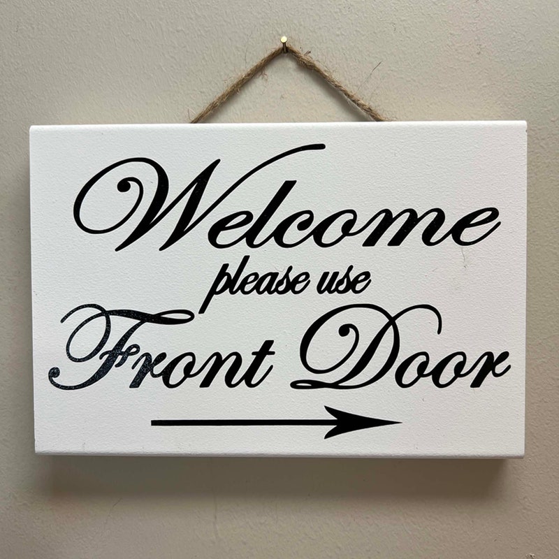 Welcome Sign for Front Door - Etsy