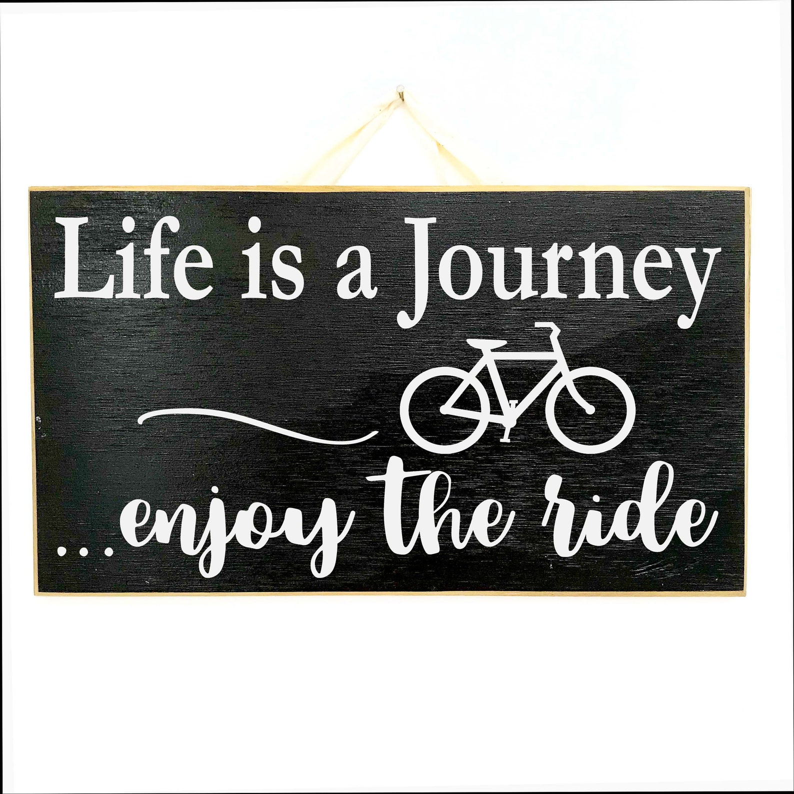 Life is a Journey enjoy the ride sign inspirational quote wood | Etsy