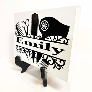 Hair Stylist Personalized Name Sign Hairdresser Gift Salon Decor ...