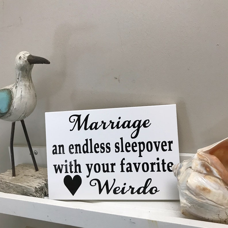 Funny Wedding Sign: Endless Sleepover With Your Favorite Weirdo - Etsy