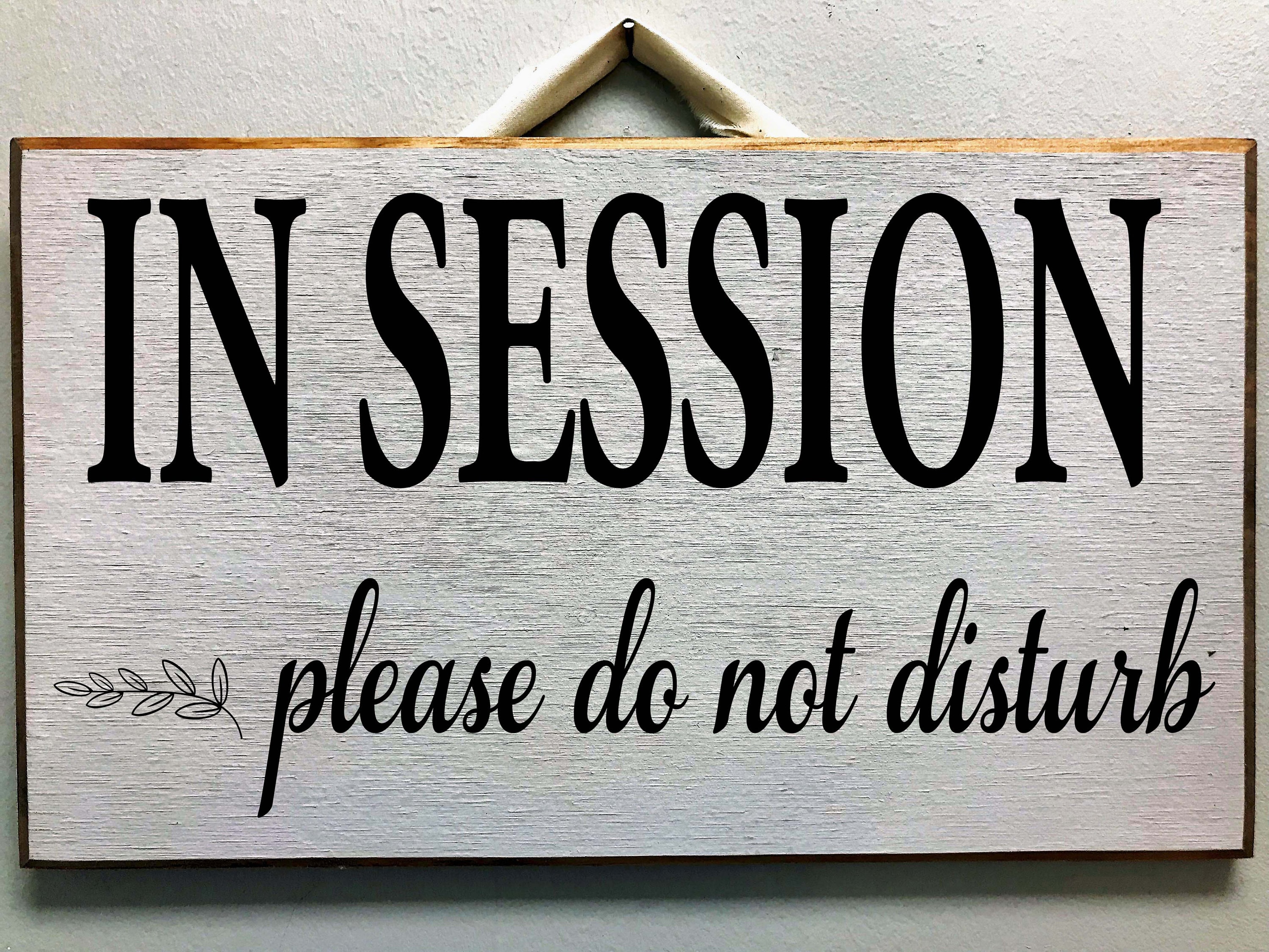 In Session Please Do Not Disturb Sign Spa Massage Therapy | Etsy UK
