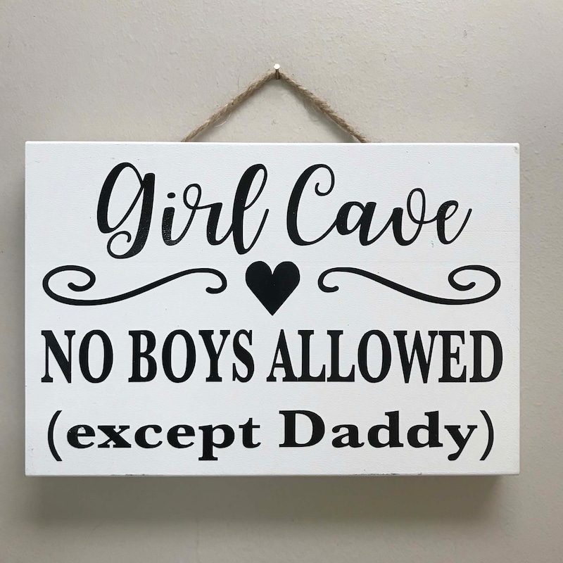 No Girls Allowed Sign - Etsy