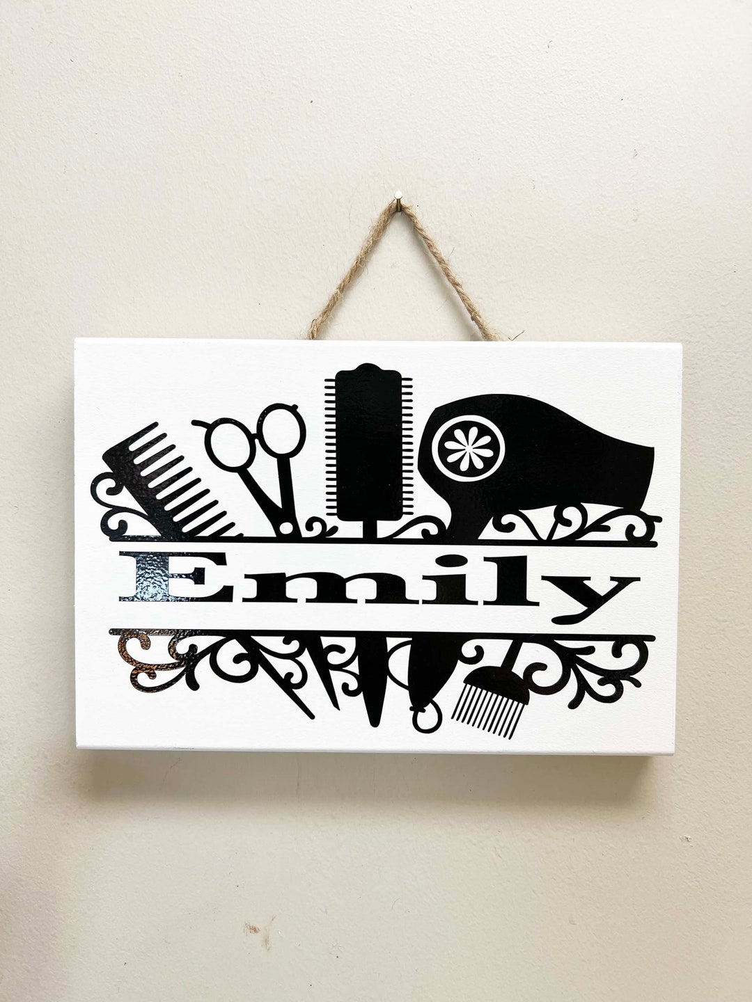 Hair Stylist Personalized Name Sign Hairdresser Gift Salon Decor ...