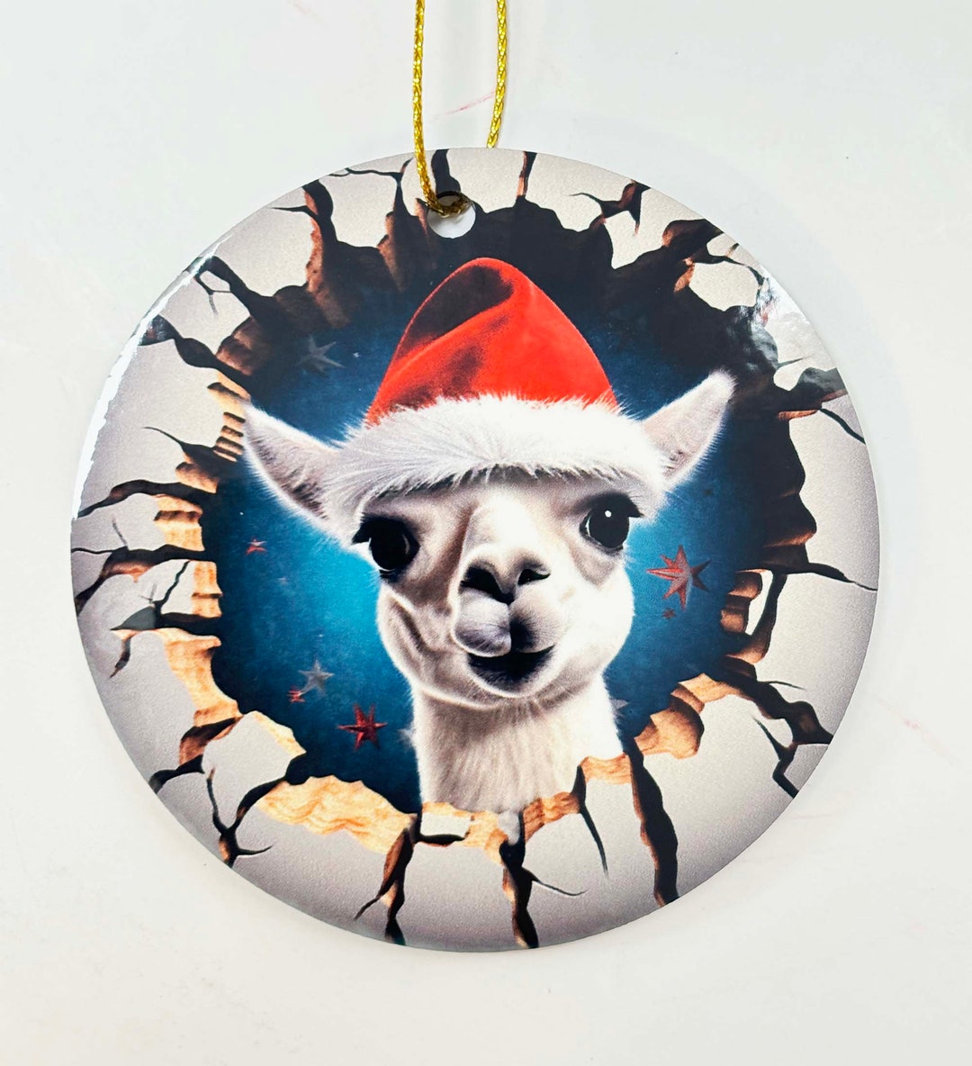 Llama Ornament Farm Animal Christmas Tree Keepsake Decor - Etsy