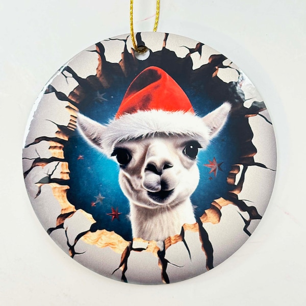 Christmas Llama - Etsy