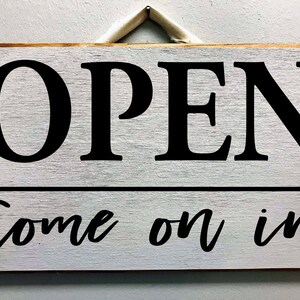 Open Sign Come On In small business retail store spa hair | Etsy
