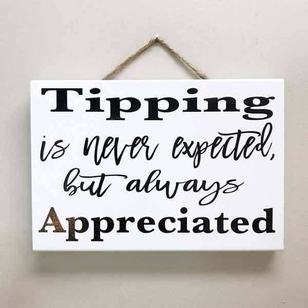 Tips Are Welcomed Sign - Etsy