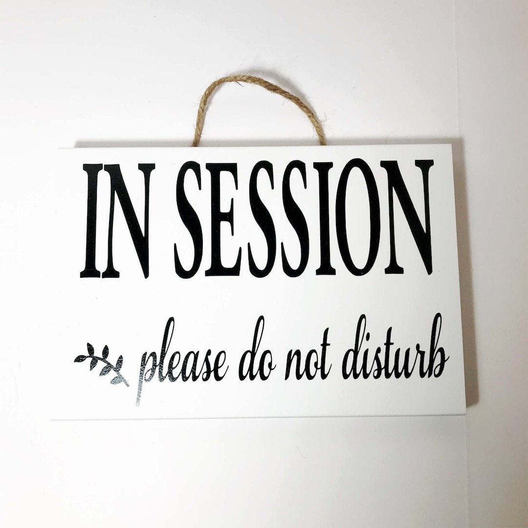 In Session Please Do Not Disturb Sign Spa Massage Therapy Door Hanger ...