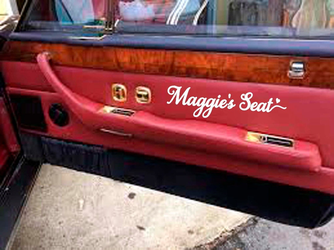 Car Seat Decal Personalized Door Jamb Sticker Girlfriend Gift 60 COLORS ...