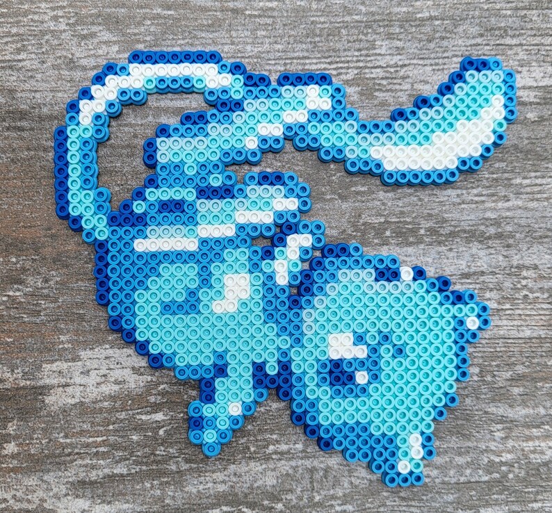 Perler Bead Art Shiny Mew Pokemon - Etsy