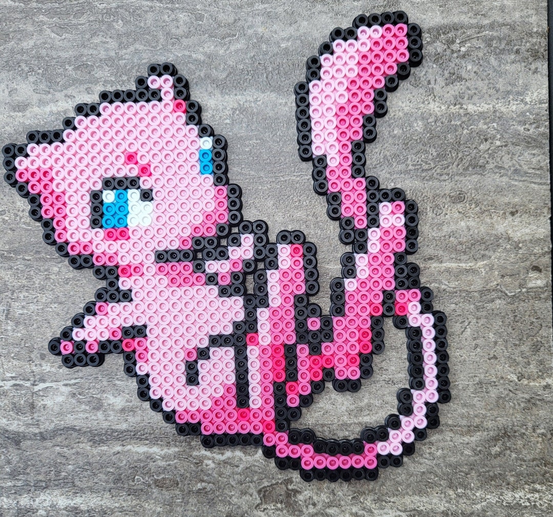 Perler Bead Art - Mew - Pokemon - Etsy