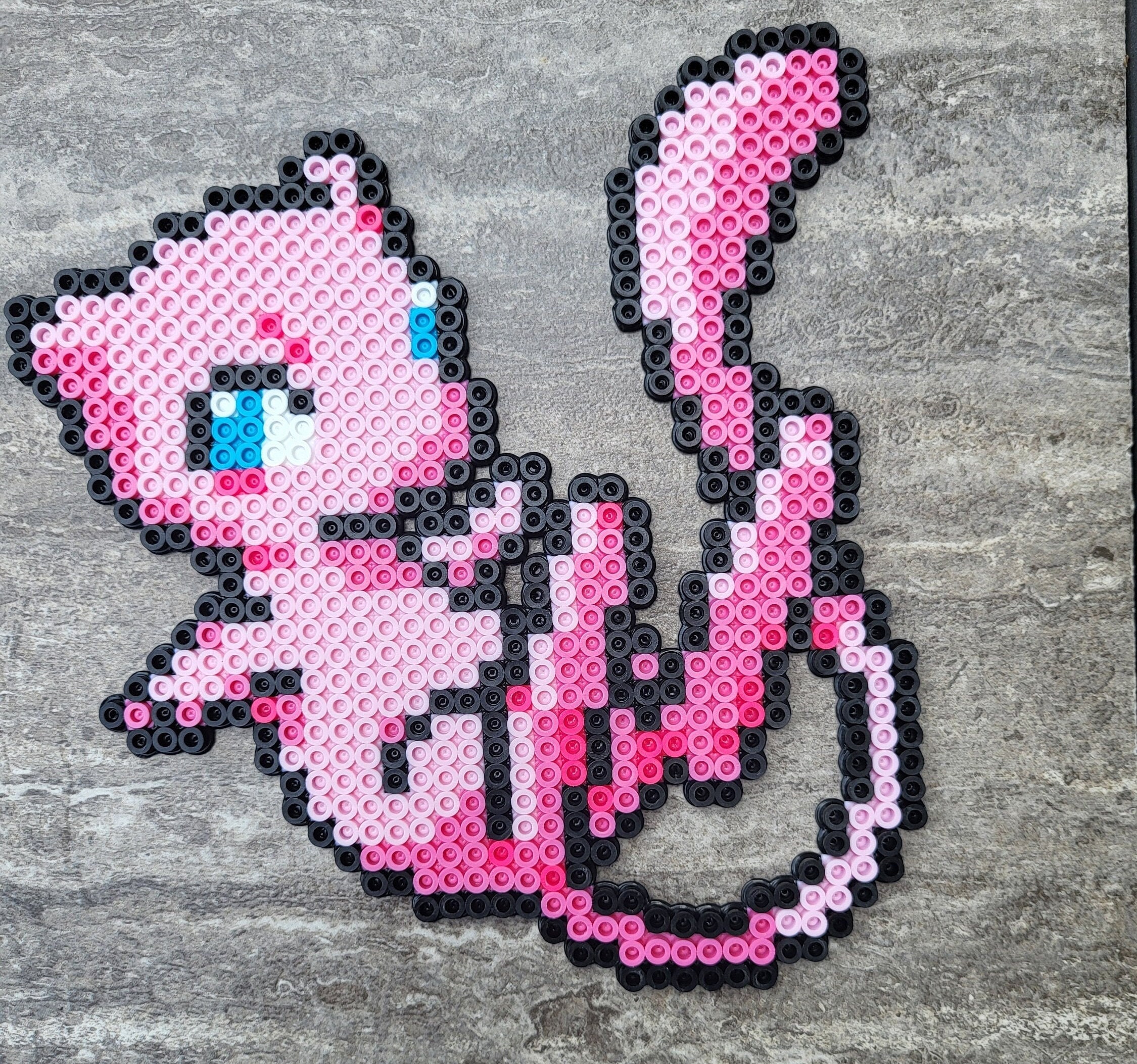 Perler Bead Art - Mew - Pokemon - Etsy