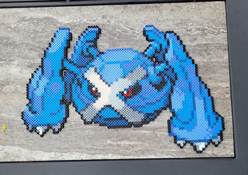 Perler Bead Art (glossy) - Metagross - Pokemon - Etsy