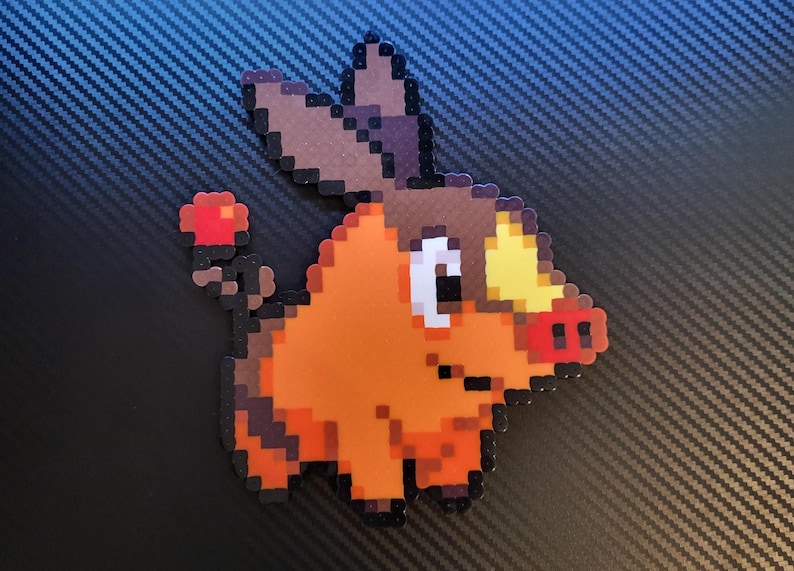 Perler Bead Art (glossy) - Tepig - Pokémon - Etsy