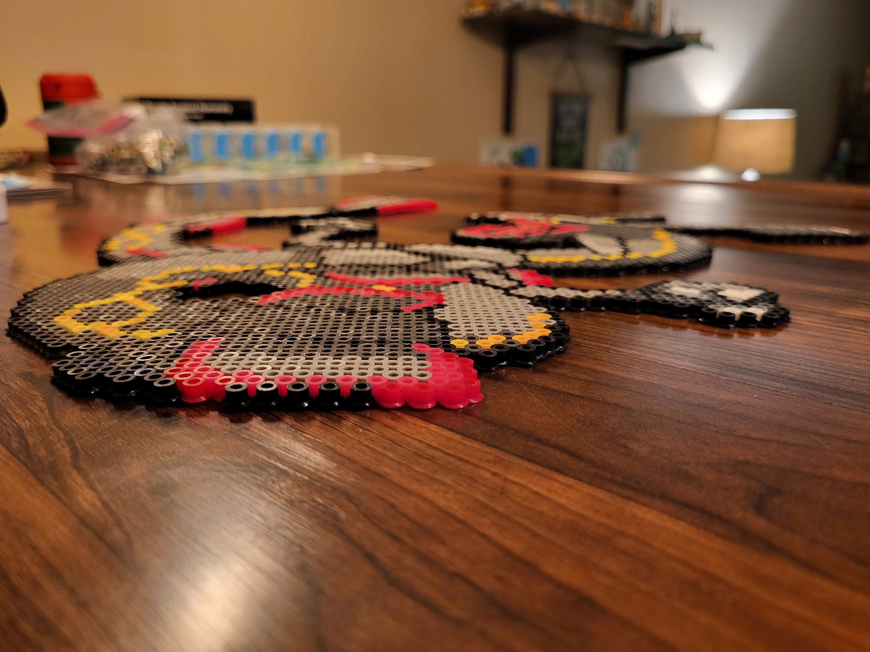 Perler Bead Art Shiny Rayquaza Pokemon - Etsy