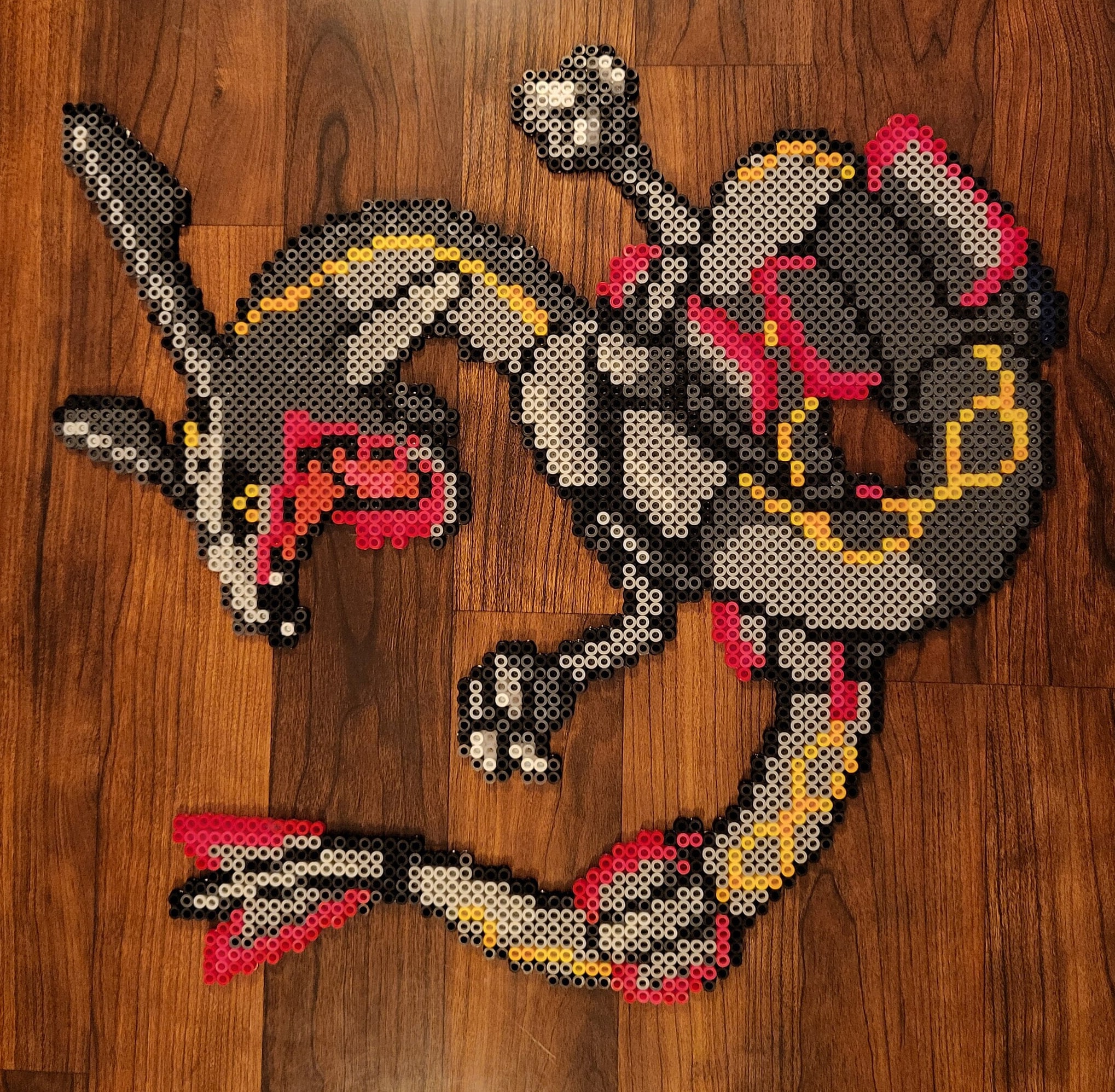 Perler Bead Art Shiny Rayquaza Pokemon - Etsy