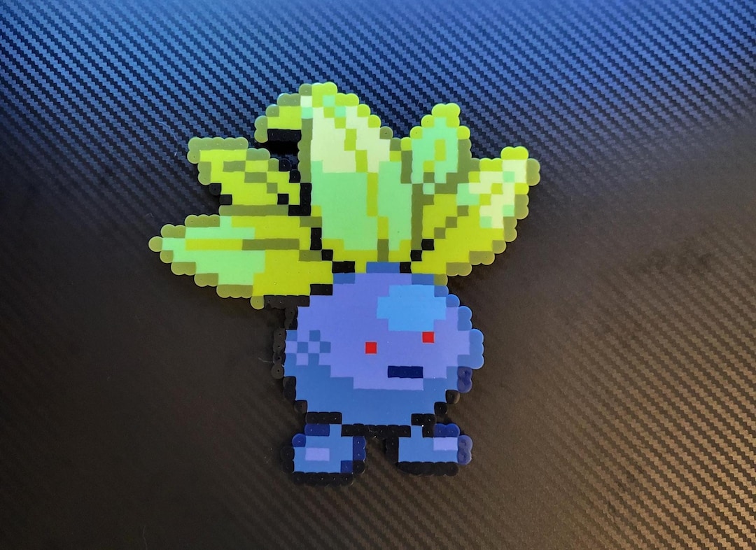 Perler Bead Art (glossy) - Oddish - Pokémon - Etsy