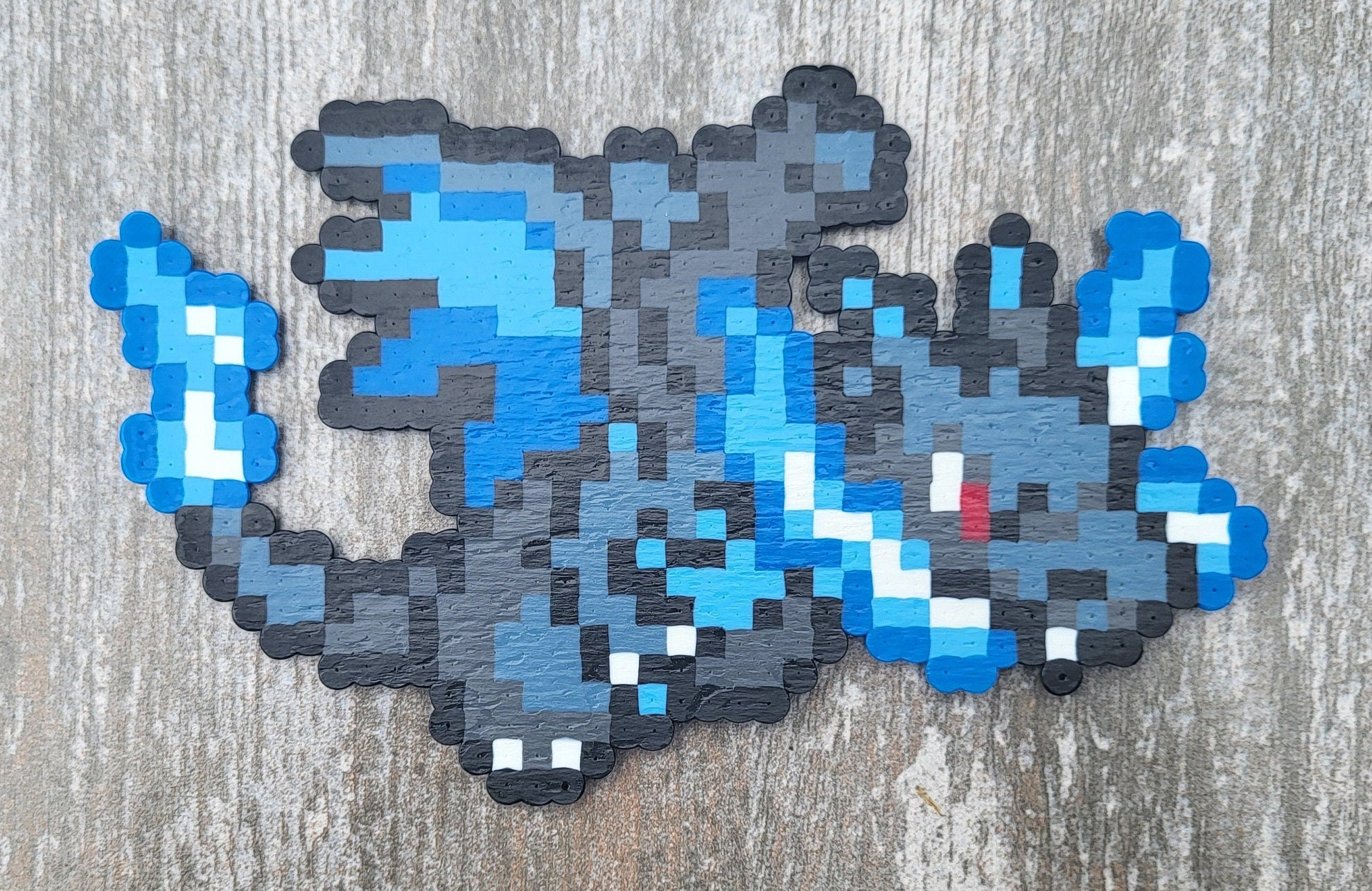 Perler Bead Art Mega Charizard X Pokemon - Etsy