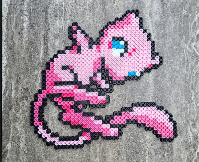 Perler Bead Art - Mew - Pokemon - Etsy