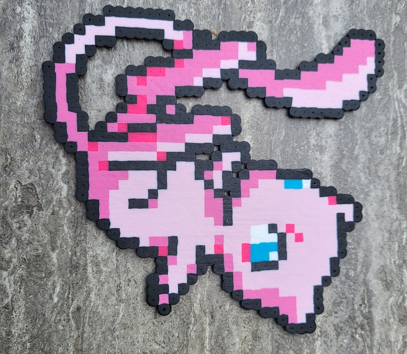 Perler Bead Art - Mew - Pokemon - Etsy