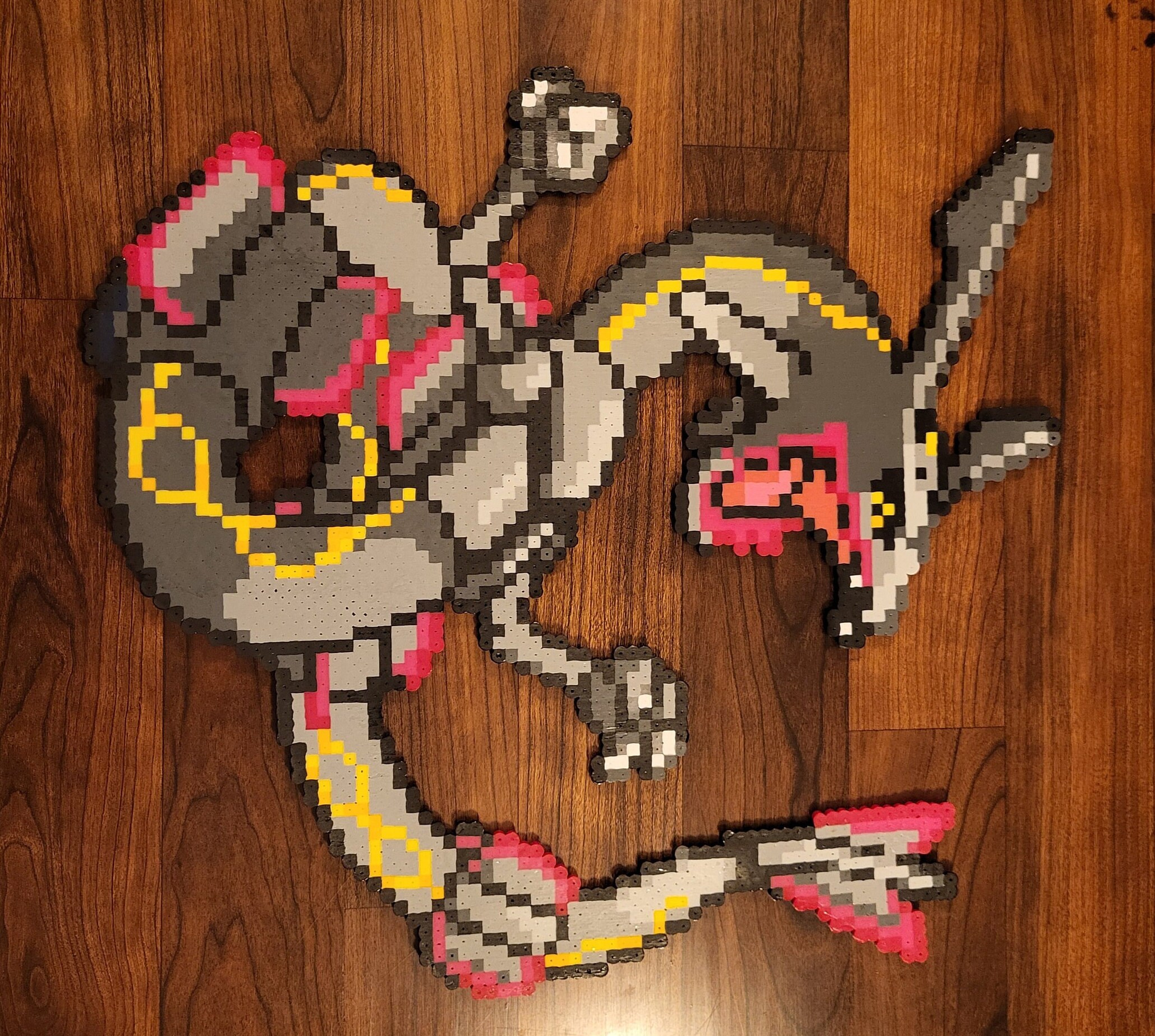 Perler Bead Art Shiny Rayquaza Pokemon - Etsy