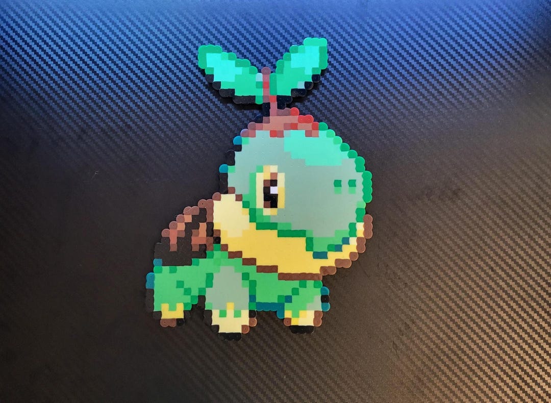 Perler Bead Art - Turtwig - Pokémon - Etsy
