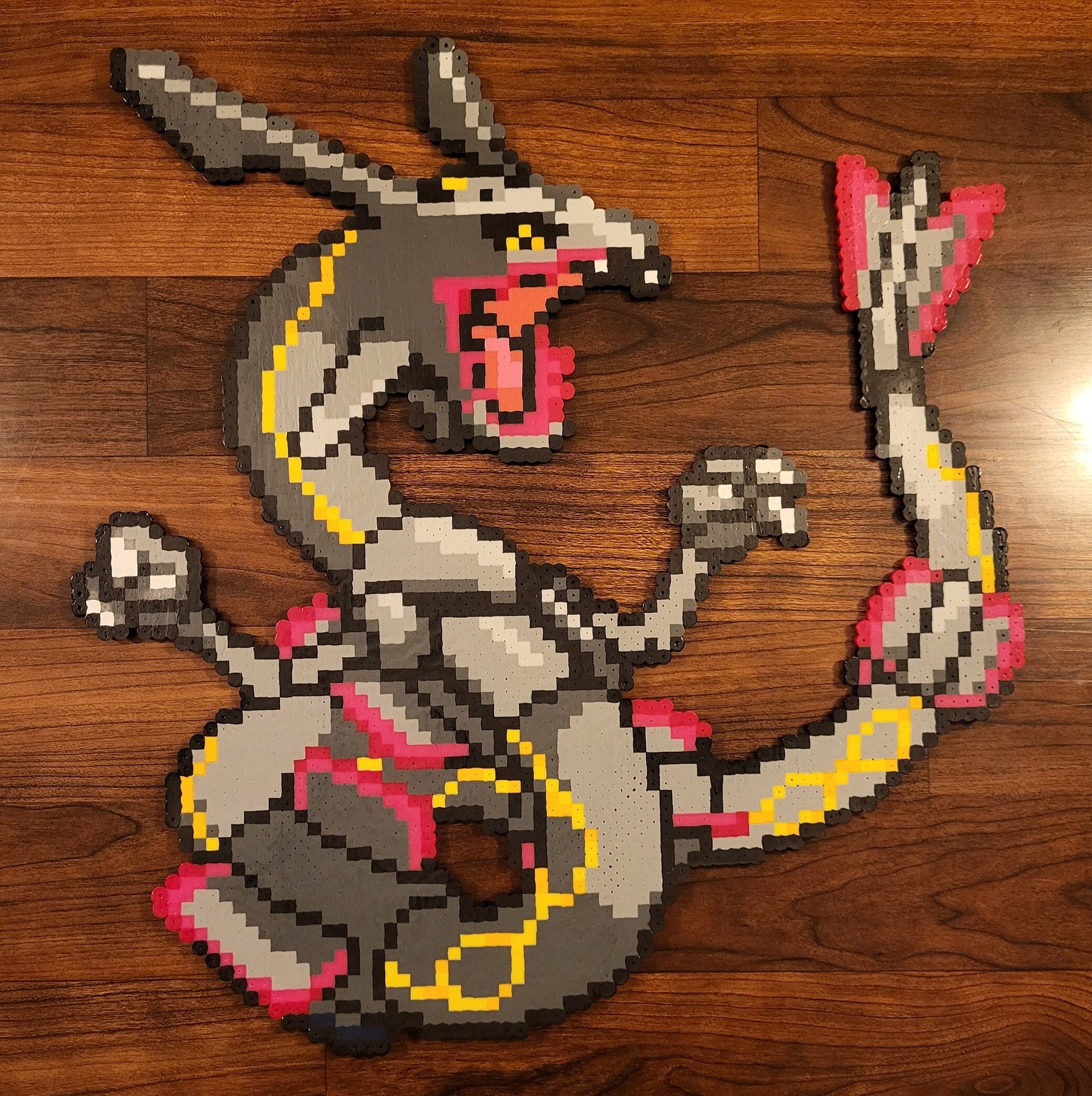 Perler Bead Art Shiny Rayquaza Pokemon - Etsy