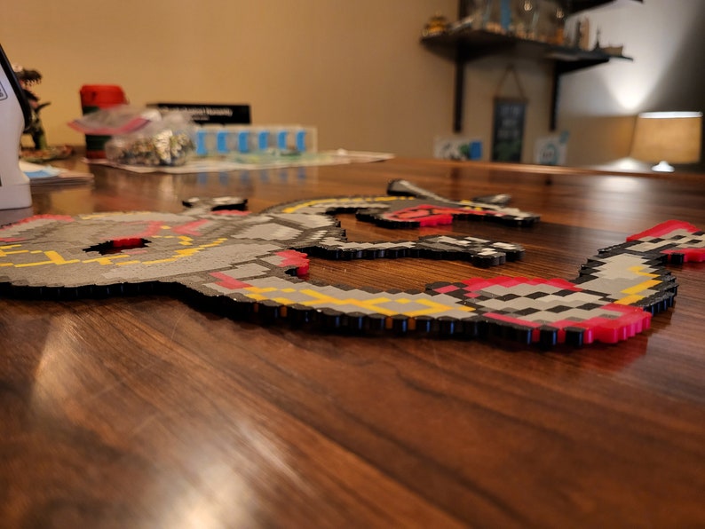 Perler Bead Art Shiny Rayquaza Pokemon - Etsy