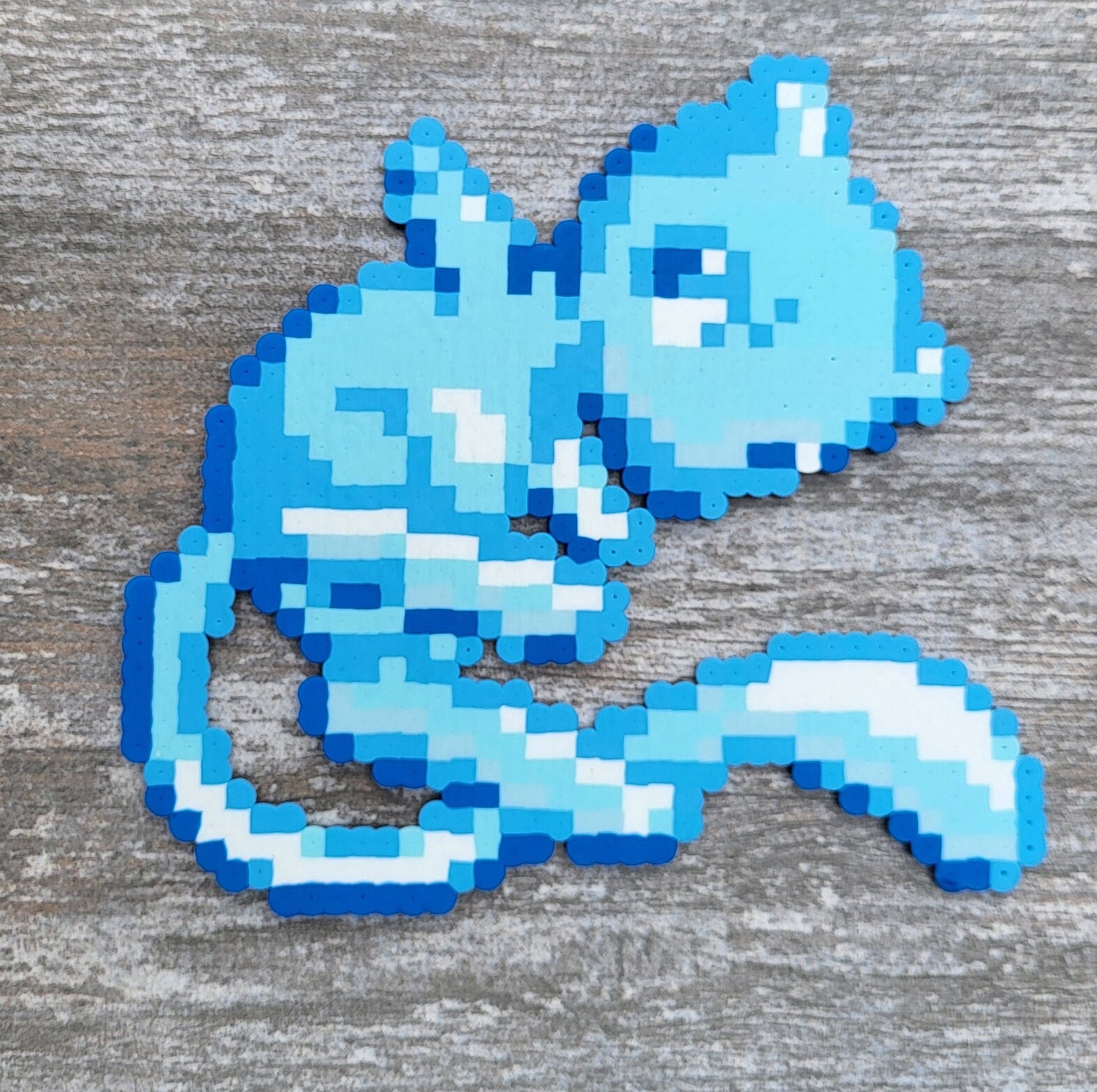 Perler Bead Art - Shiny Mew - Pokemon - Etsy