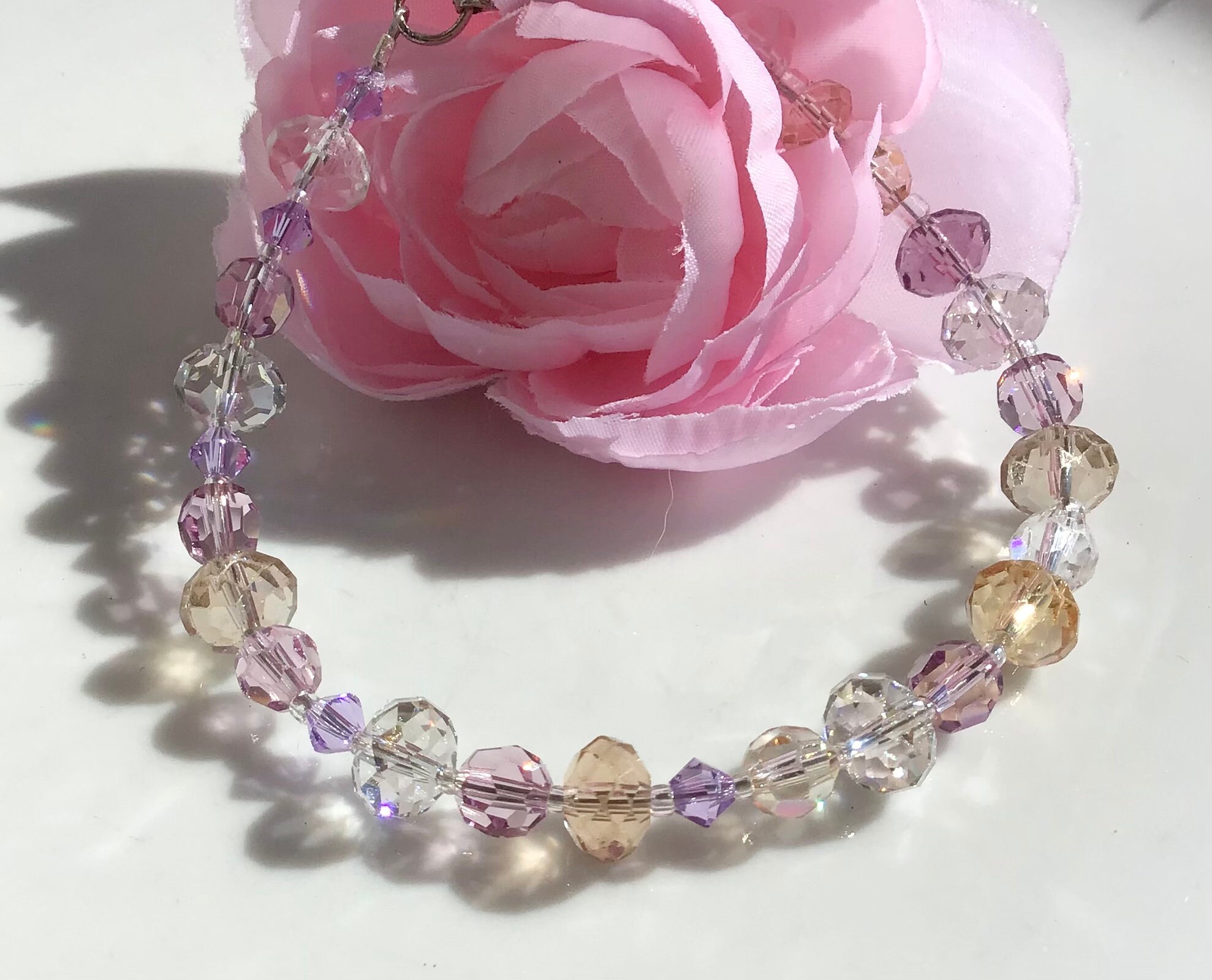 Swarovski Crystal Bracelet Spring Colors - Etsy