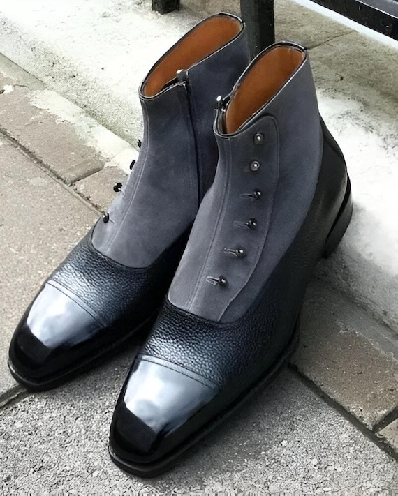 Botas De Vestir Grises Para Hombre