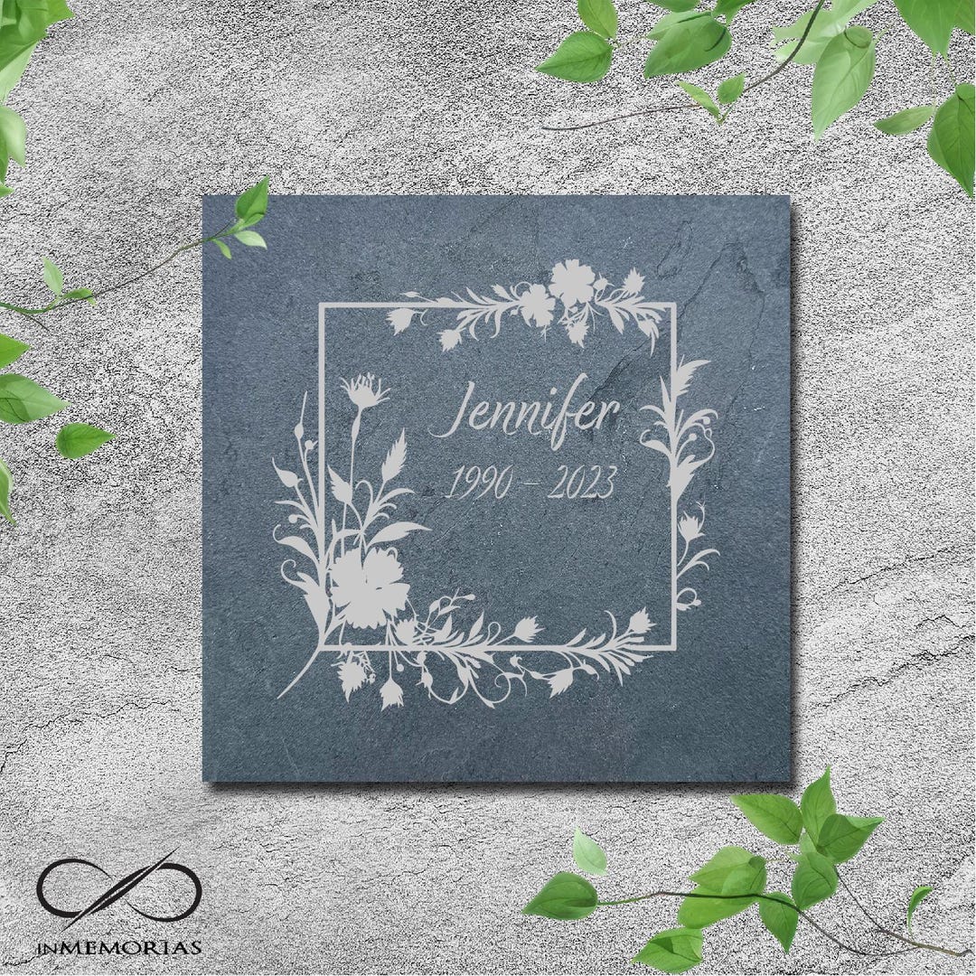 Personalized Gravestone – Natural Stone Slab With Engraving ...