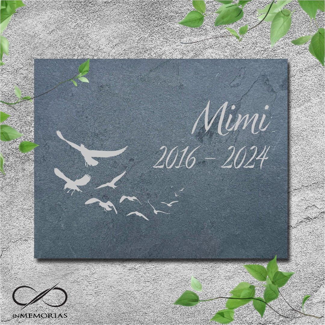 Animal Gravestone Made of Slate With Polished Edges 21 - Etsy